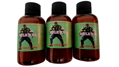 3 Liquid Hulk XXL Bottles TIME SIZE STAMINA | eBay