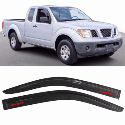 Fits 05-21 Nissan Frontier Extended Cab Window Visor Smoke Shade Rain ...