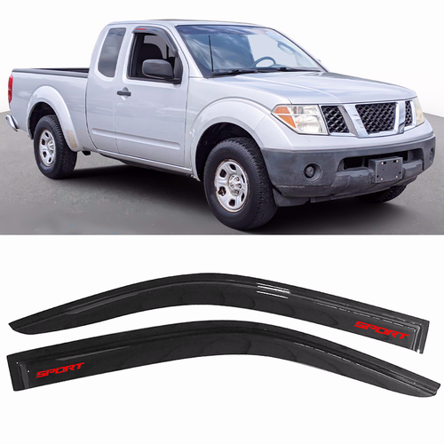 Fits 05-21 Nissan Frontier Extended Cab Window Visor Smoke Shade Rain ...