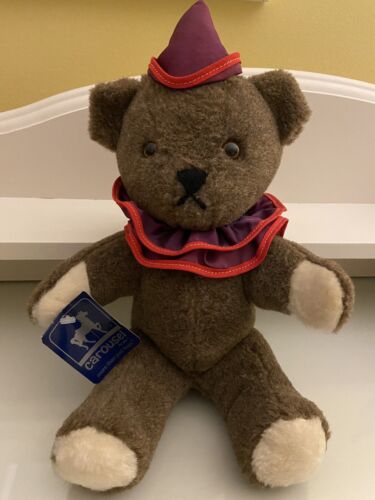 Vintage 80s Carousel By Guy Circus Teddy Bear Clown Plush Stuffed ...