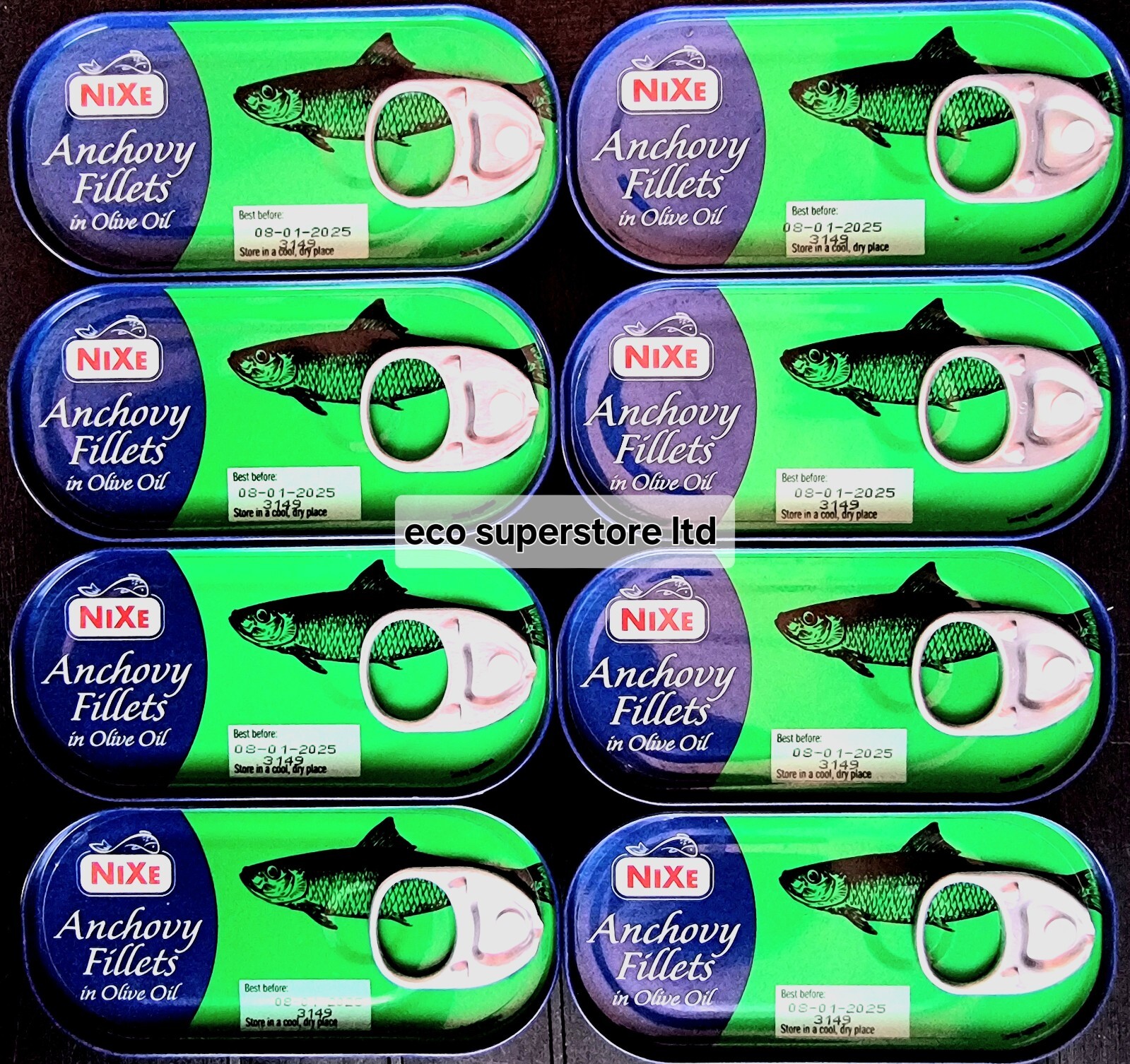(1 to 20) Tins Anchovies In Olive Oil (Fillets) Nixe Premium Anchovy ...