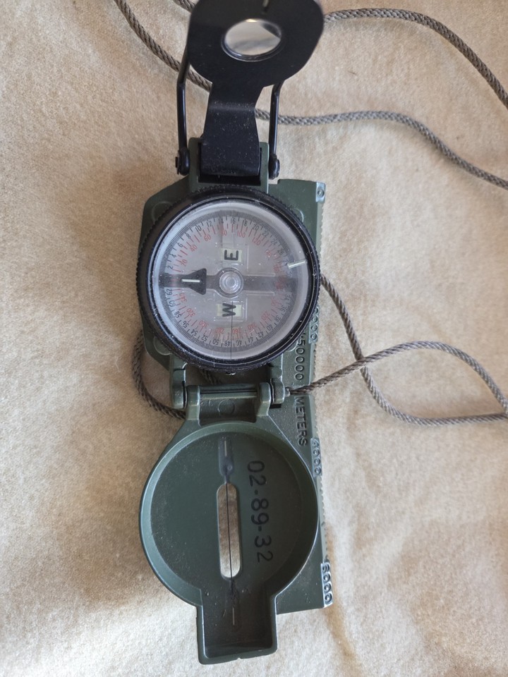 Vintage US Compass Magnetic Vietnam Army Military Dated Oct 86 | eBay
