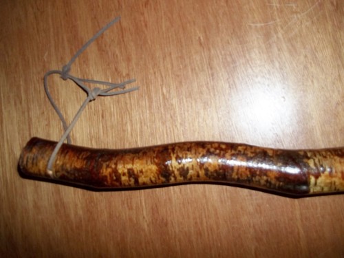 Very nice TIGER PRINT SOLID WOOD WALKING STICK BEAUTIFUL A TALL 58" X ...