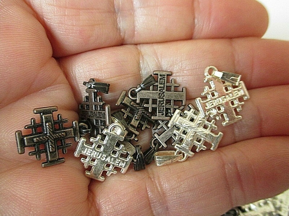 Lot 10 pcs Jerusalem, Crusaders Crosses From Jerusalem Holy Land ...
