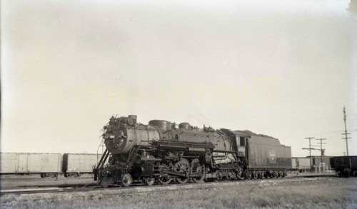CBQ Burlington Rte Locomotive #4000 - 1956 Galesburg IL - Vtg Railroad ...