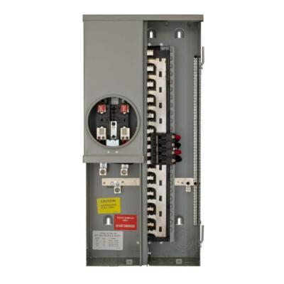 Meter Main Load Center 200 Amp 20-Space 40-Circuit Overhead Underground ...
