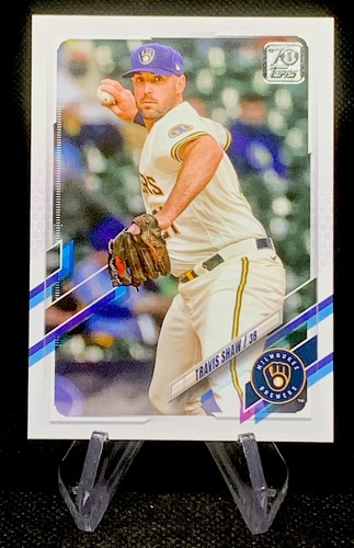 2021 Topps Update Advanced Stats /300 Travis Shaw #US149 Milwaukee ...