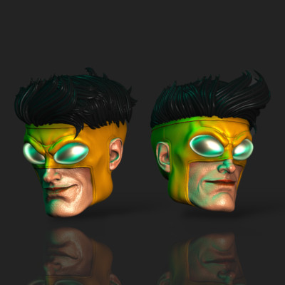 Invincible Mark Grayson 1:12 scale custom unpainted Head 6" Action ...