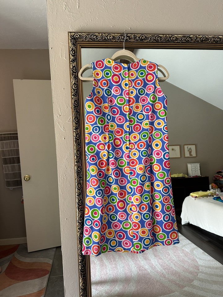 1960s Rainbow Pop Art Shift Dress | eBay