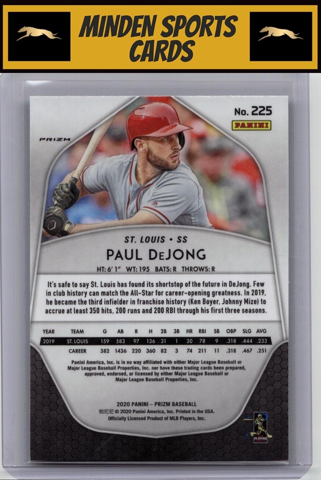 Paul DeJong - 2020 Panini Prizm - Carolina Blue Prizm #225 - St. Louis Cardinals | eBay