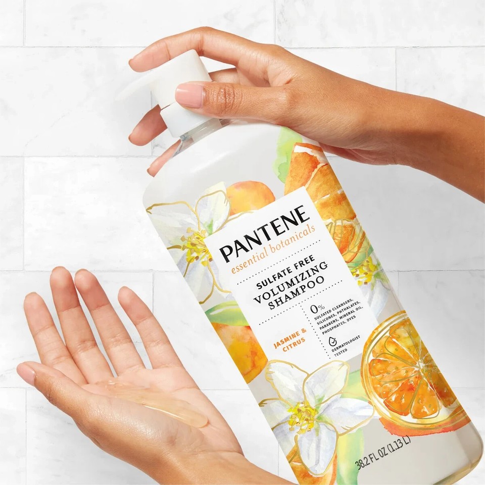 Pantene Essential Botanicals Volumizing Shampoo Jasmine & Citrus 38.2OZ ...