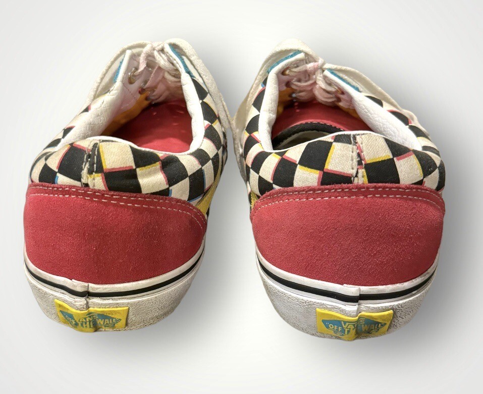 80’s Look Vans Off The Wall Old Skool Chex Skate Mult… - Gem