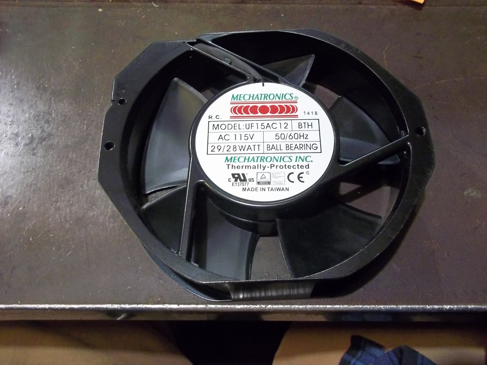 NEW NO BOX MECHATRONICS UF15AC12 AC AXIAL FAN 115V 29/28W 50/60HZ (200 ...