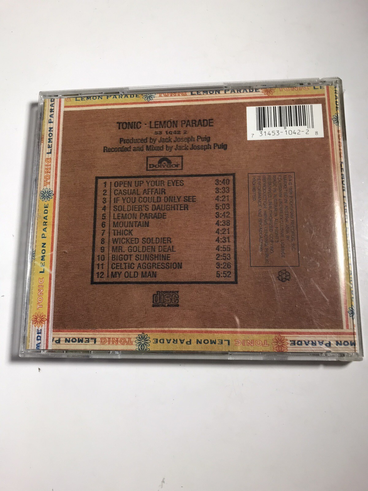 Lemon Parade by Tonic (CD, 1996) 731453104228 | eBay