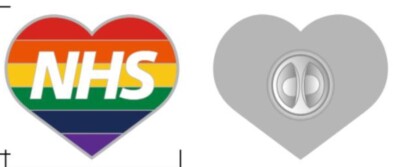 NHS LGBT Heart Pin Badge - Nurse - Doctor - Student 10% donated to NHS ...