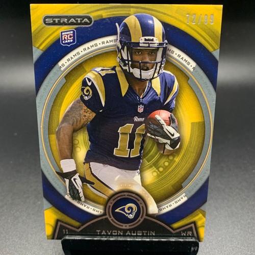 2013 Topps Strata Football #149 Tavon Austin Gold /99 Rookie RC St ...