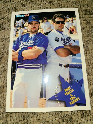 Mike Piazza & Eric Karros 1994 Fleer Super Star Specials Baseball Card ...