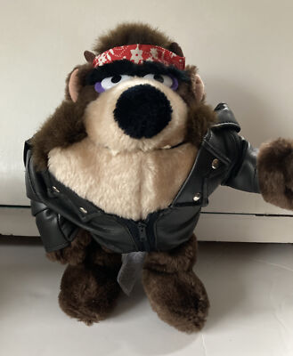 Tasmanian Devil Biker TAZ,Warner Brothers 8" Plush Stuffed Animal ...