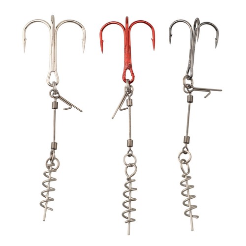 Treble Hooks Terminal Tackle For Soft Lure High-Carbon Steel Replacement | eBay Australia