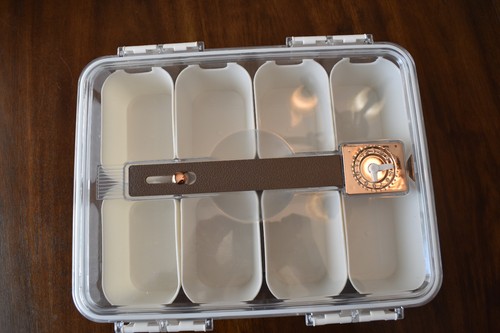 Snack Tackle Box 8 Compartment Container With Lay Flat Handle | eBay