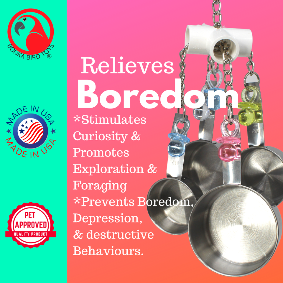 Bonka Bird Toys 1750 Clacker Medium parrot cage toy cages african grey ...