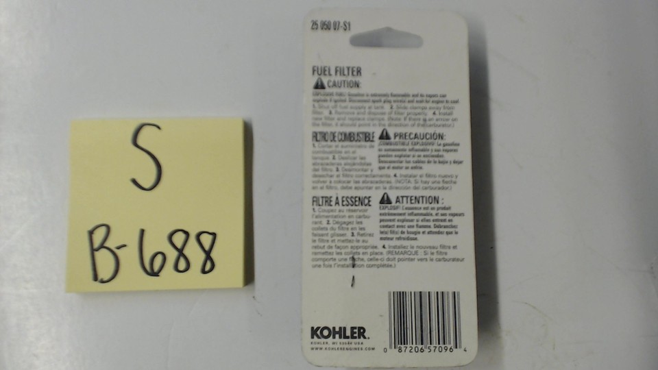 Kohler OEM 2505007-S1 Filter | eBay