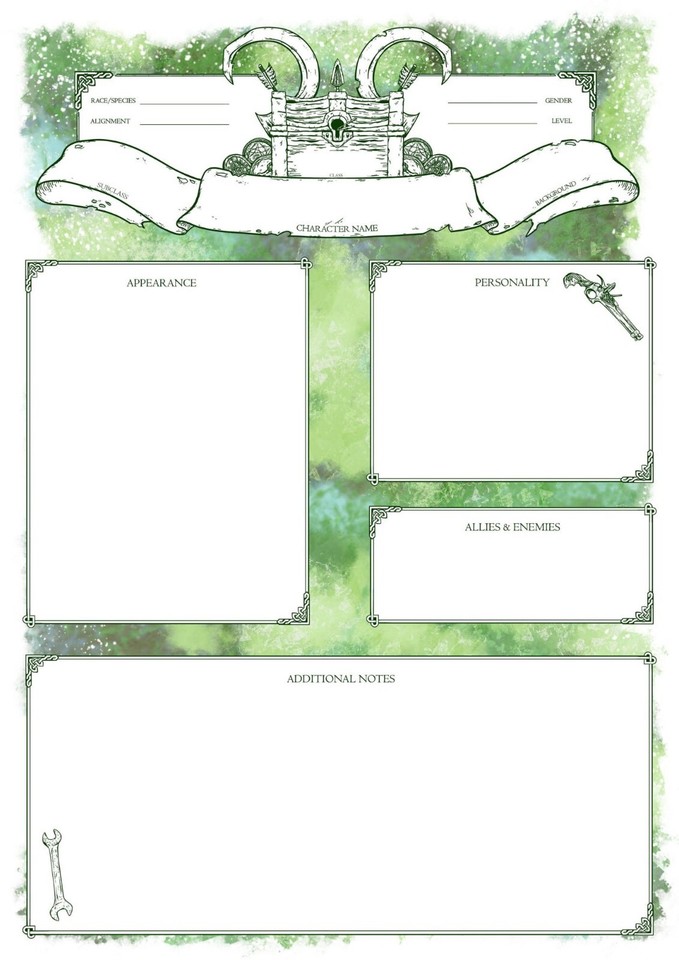 10-Pack DnD 5e Custom Rogue Class Character Sheet Sets Dungeons ...