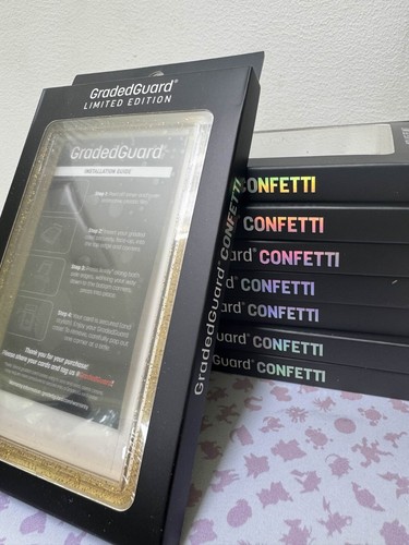 IN HAND GradedGuard PSA Graded Card Case Guard Protector Confetti Gold ...