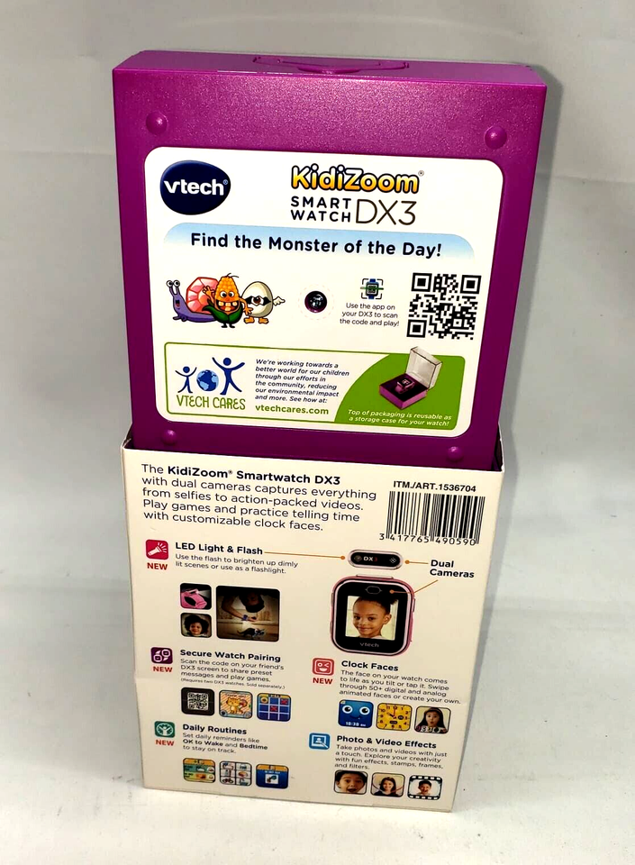 Vtech Kidizoom Smart Watch DX3 For Kids Dual Camera Touch Screen - Pink ...