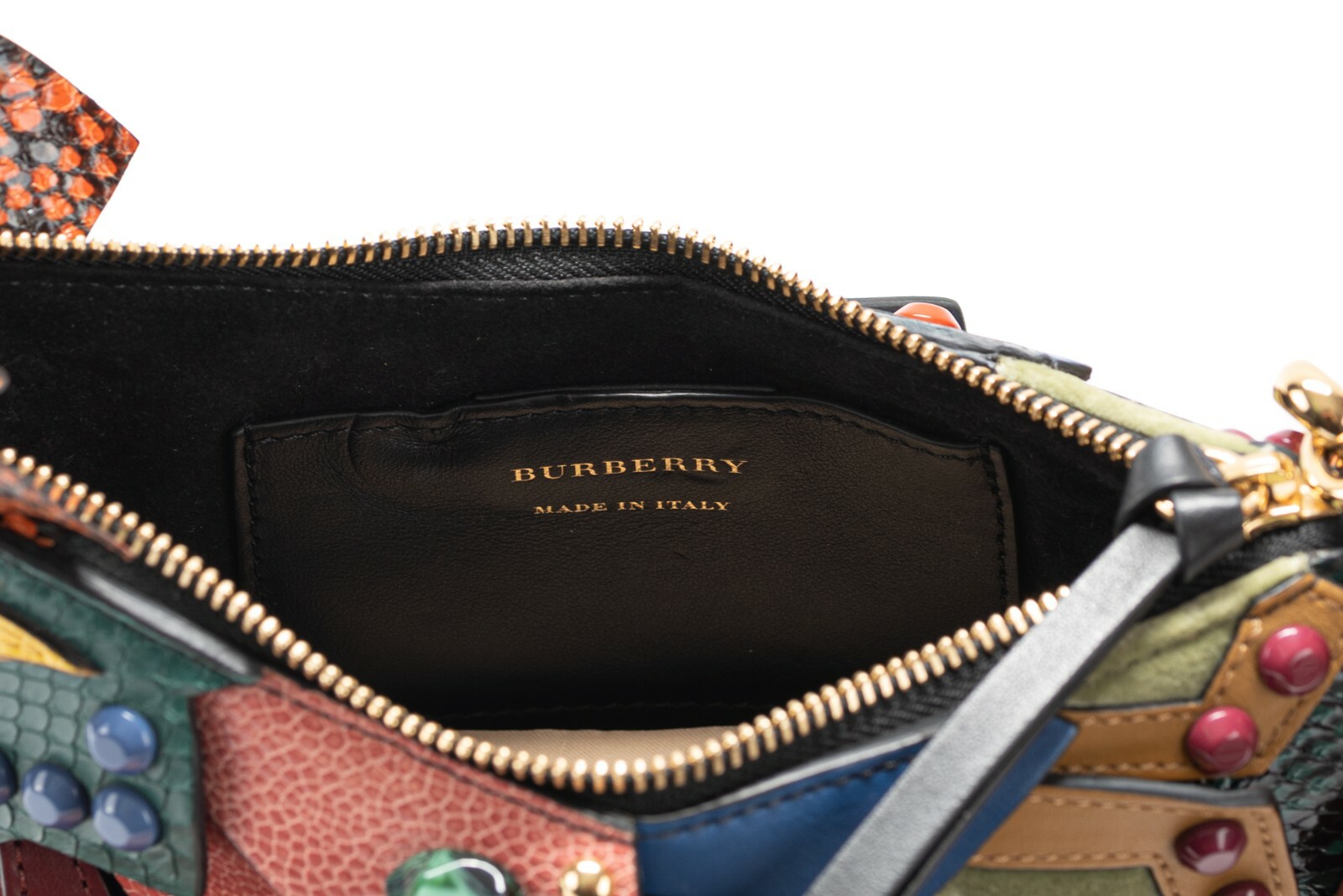 $4250 BURBERRY FALCON Bag Python & Lizard Skin Crossbody In Teal BEASTS ...
