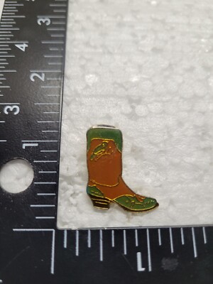 COWBOY BOOT HAT LAPEL PIN PIN BACK USED (A0076) | eBay