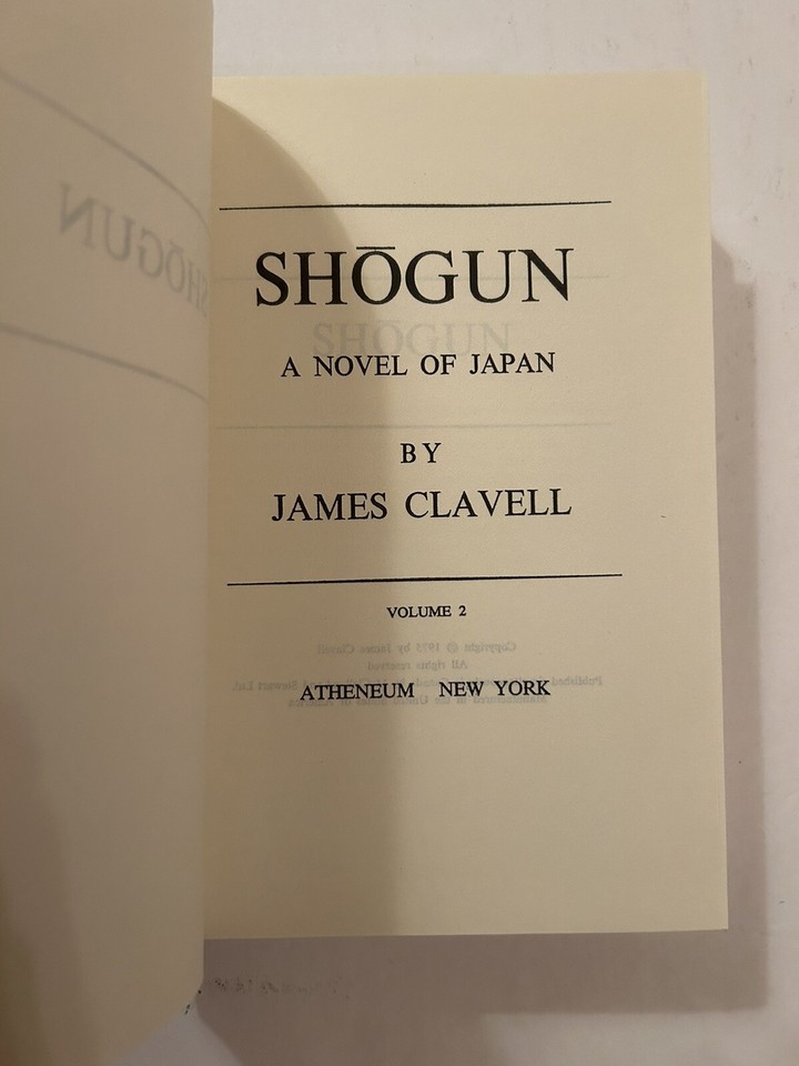 Shogun by James Clavell (1975, Hardcover) King Rat Book Club Edition ...