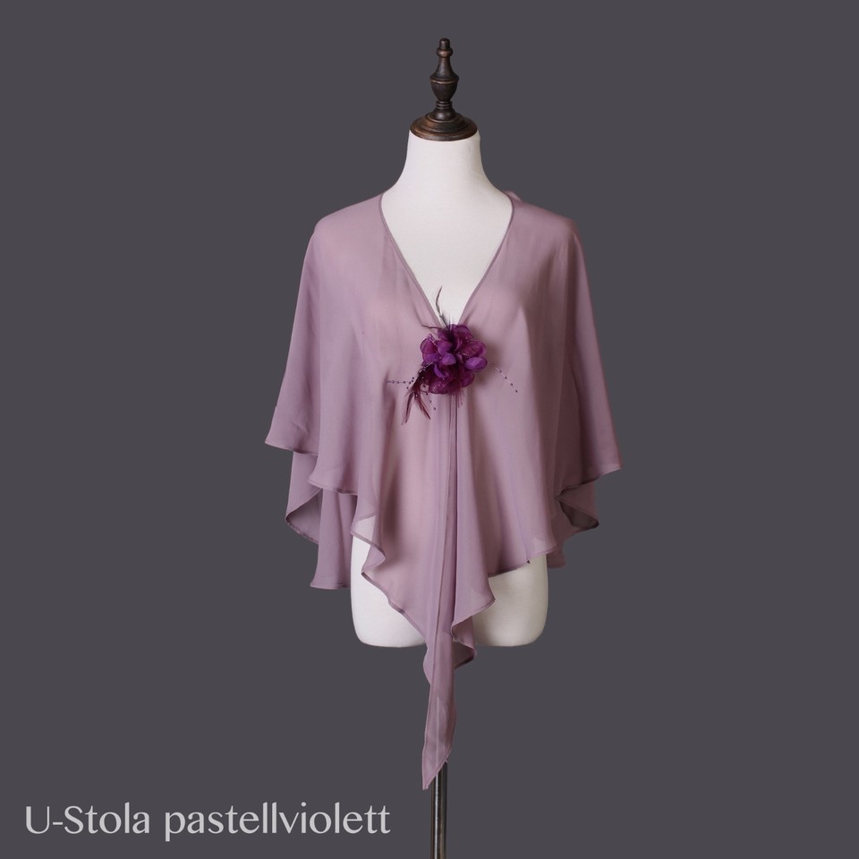 U-Form Stola Schal Tücher Stolen Hochzeit Freizeit Party chiffon Trends ...