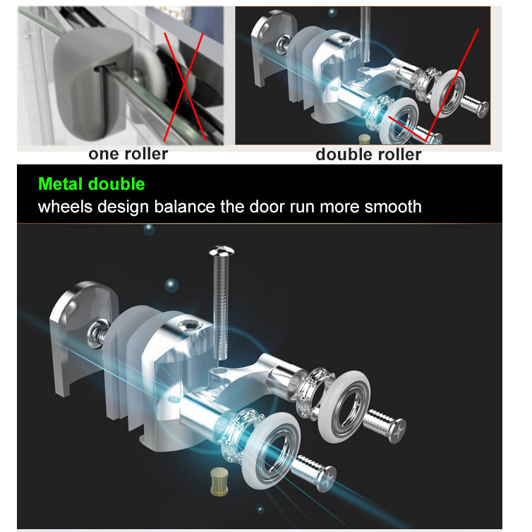 Quadrant Cubicle Walk In Shower Enclosure 6mm Safety Glass Shower Tray ...