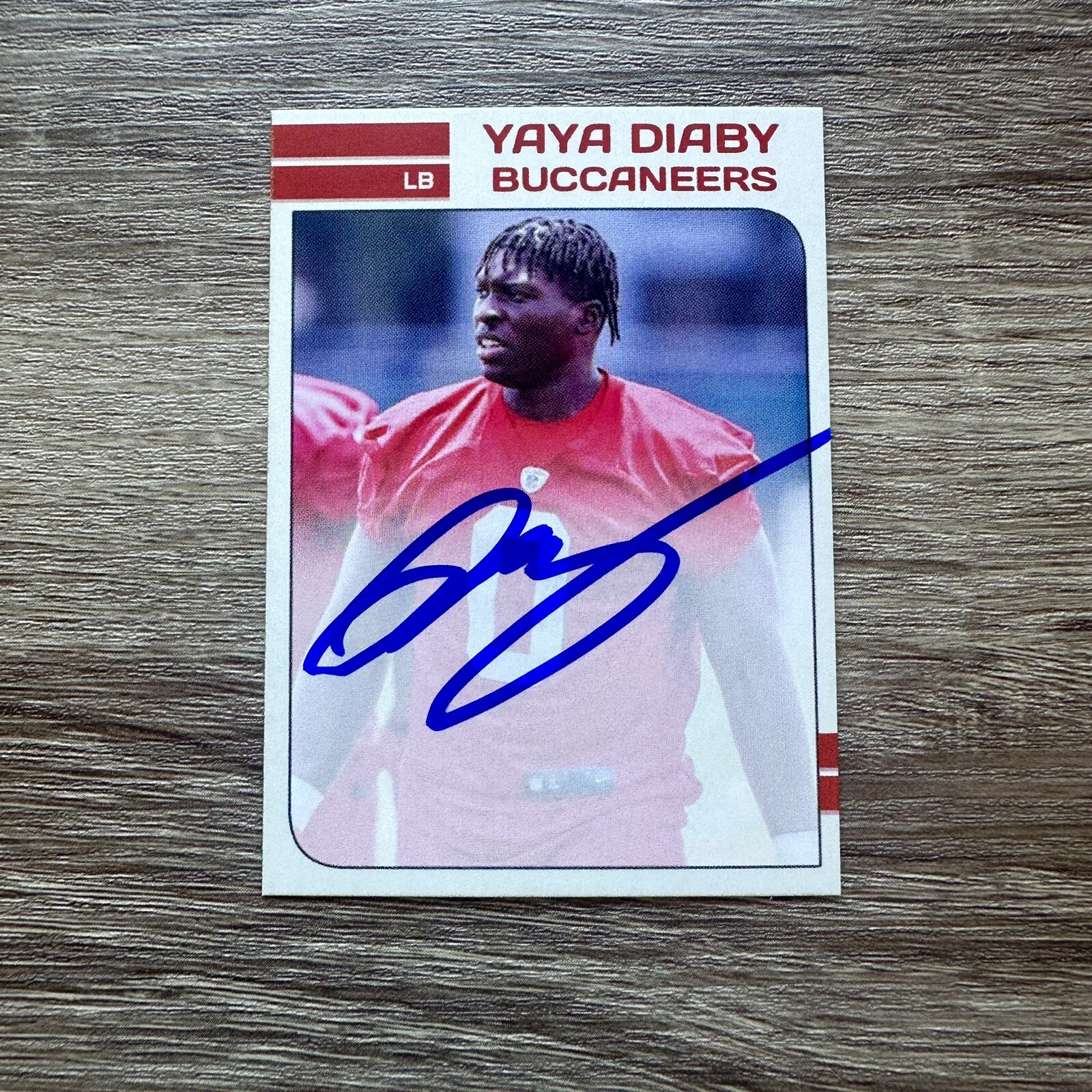 Yaya Diaby Tampa Bay Buccaneers Autographed Signed Auto Card Rare | eBay