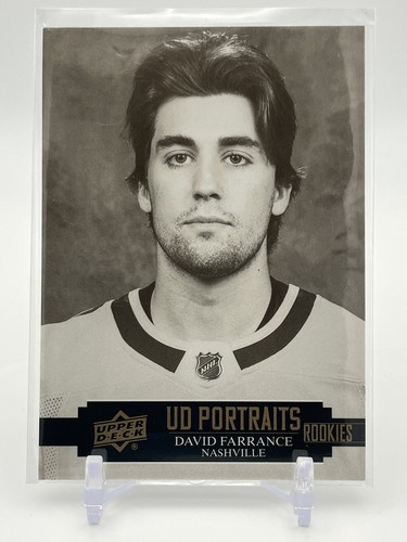 2021-22 UD Rookie Portraits P-59 David Farrance Nashville Predators | eBay