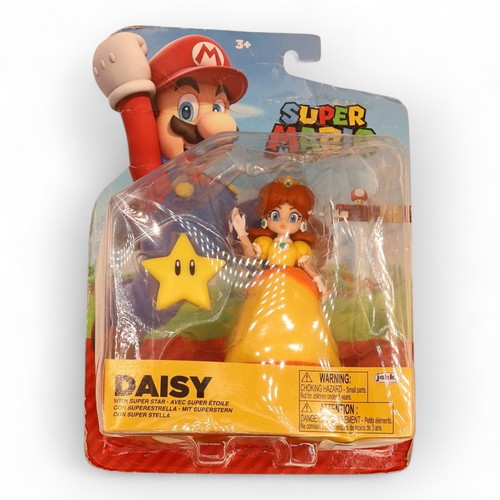 World of Nintendo Super Mario Daisy 4" Articulated Action Figure w ...
