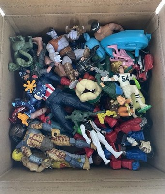 Mixed action figures Loose Lot Some Broken & Incomplete In USPS Flat ...