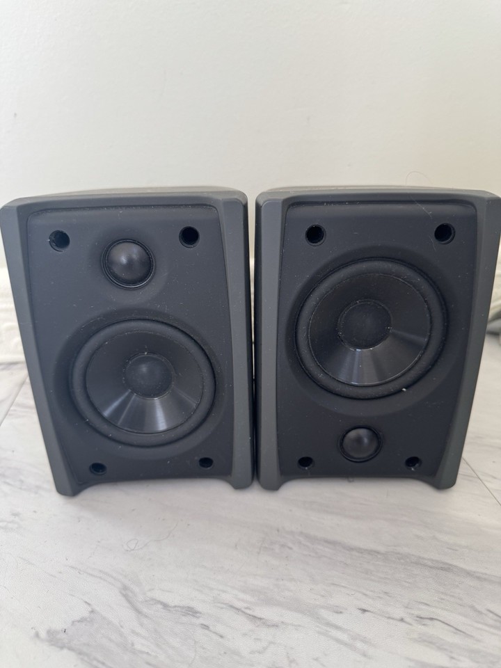 1 Pair - Cambridge SoundWorks Newton Gray MC100 Bookshelf Speakers Home ...