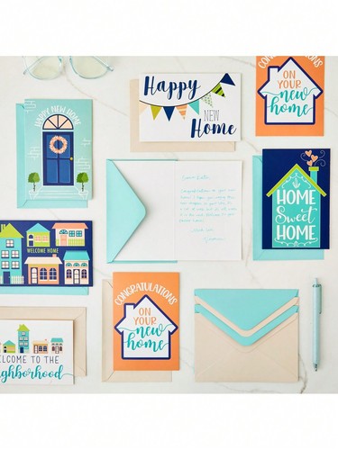 【FBE】Paper Junkie 48-Pack 4x6 Welcome Home Cards - Housewarming, with ...