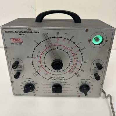 Vintage EICO Model 950 Resistance Capacitance Comparator Bridge Magic ...