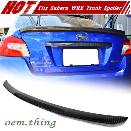 Carbon Fiber OE Style Rear Trunk Spoiler Fit FOR SUBARU WRX STI Sedan ...