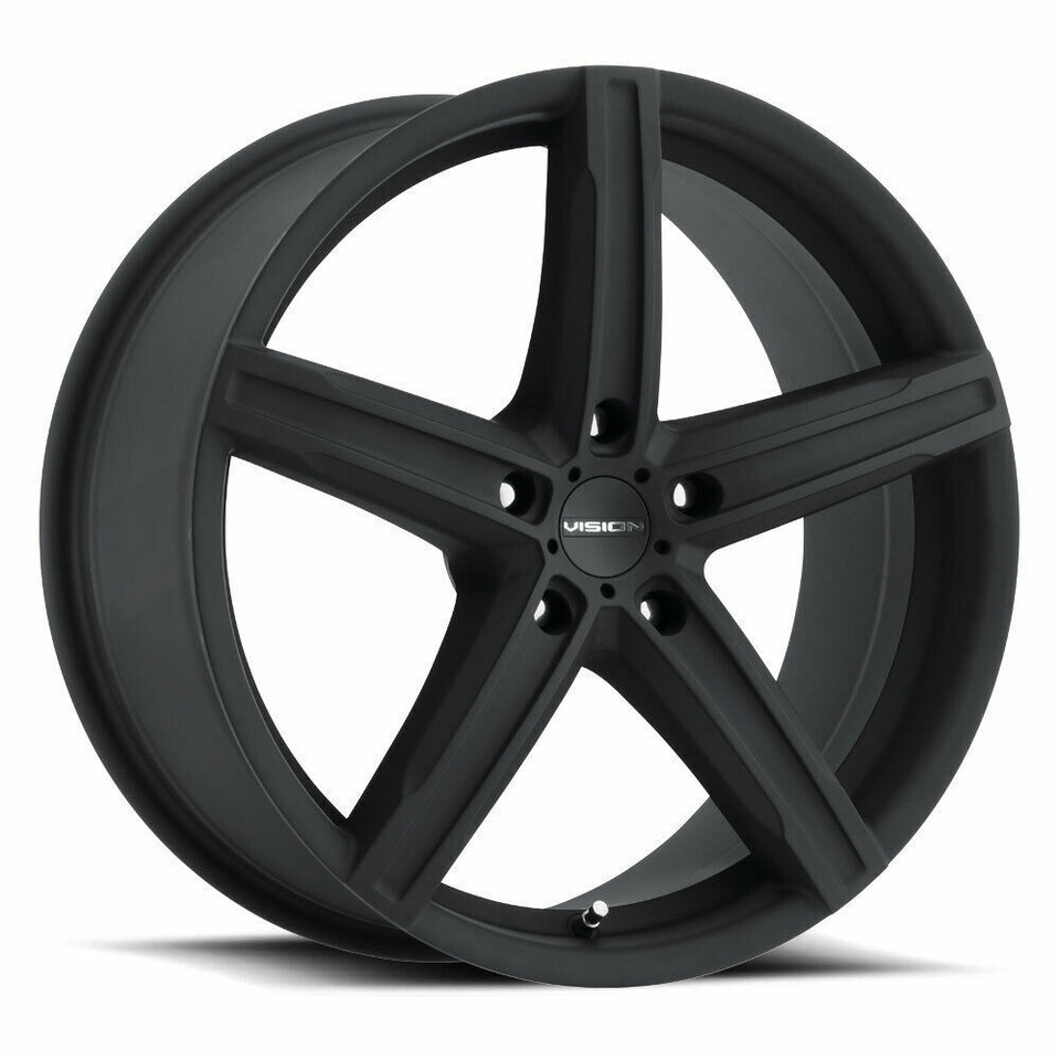Set 4 17" Vision Street 469 Boost Satin Black Wheels 17x7 5x120 38mm ...