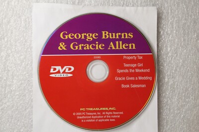 George Burns and Grace Allen DVD | eBay