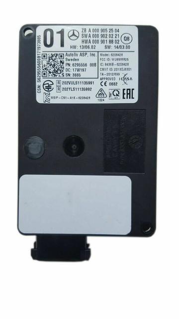 2018 MERCEDES BENZ Gle350 Left Rear Blind Spot Radar Sensor A0009052504 ...