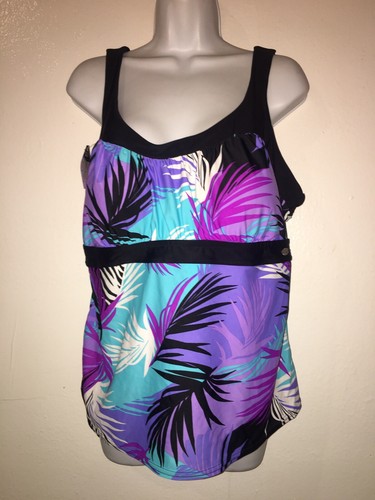 Zero Xposur Swim Tankini Top Soft Cup Size XXL Swimwear New | eBay