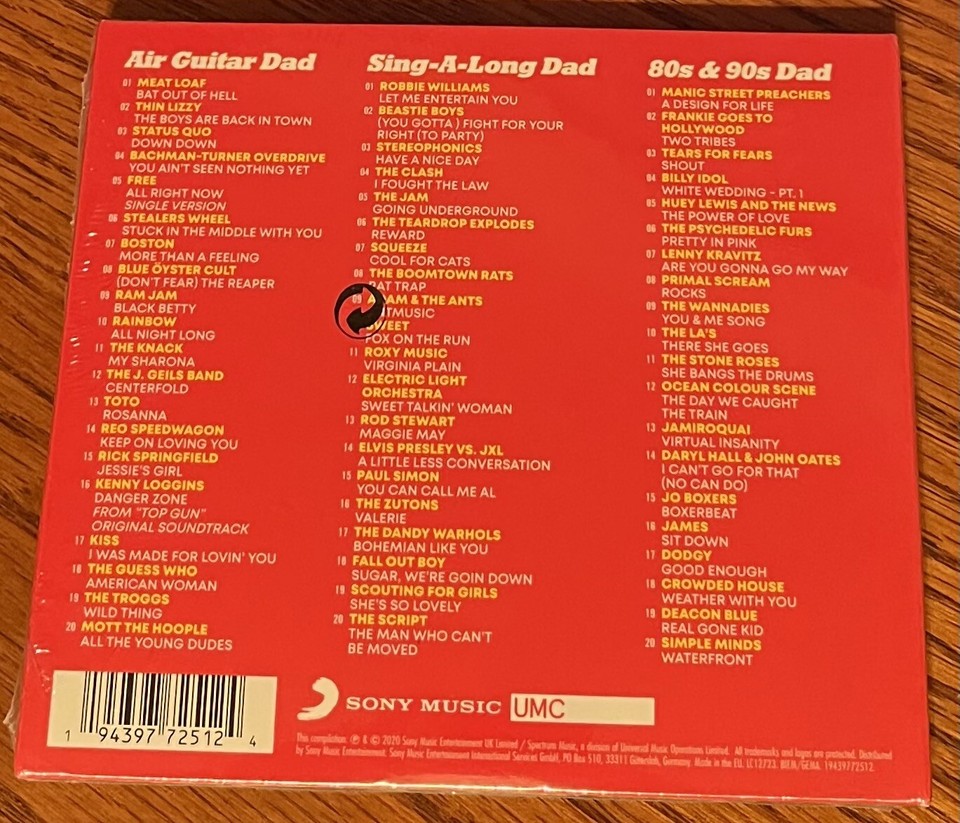 VARIOUS ARTISTS "THE #1 DAD ALBUM" BRAND NEW ORIGINAL 2020 UK 3CD ALBUM ...