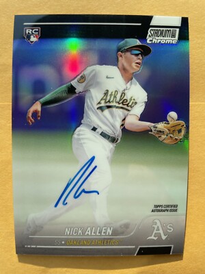 2022 Topps Stadium Club Chrome Autograph #SCCUA-NAL NICK ALLEN RC Auto ...