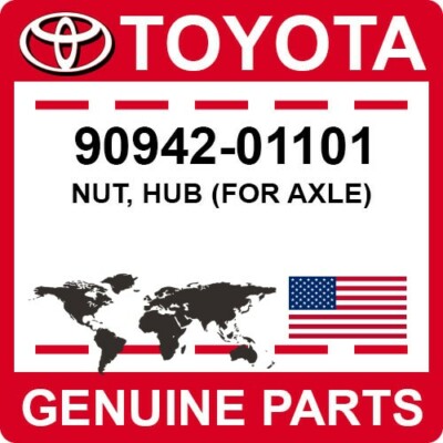 90942-01101 Toyota OEM Genuine NUT, HUB (FOR AXLE) | eBay