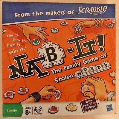 Fun Board Games For Adults Kids Family Nab-It! Word Game Tiles 2-4 ...